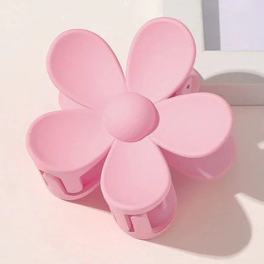 FLOWER HAIR CLAW CLIP - PINK – PINKCOLADA